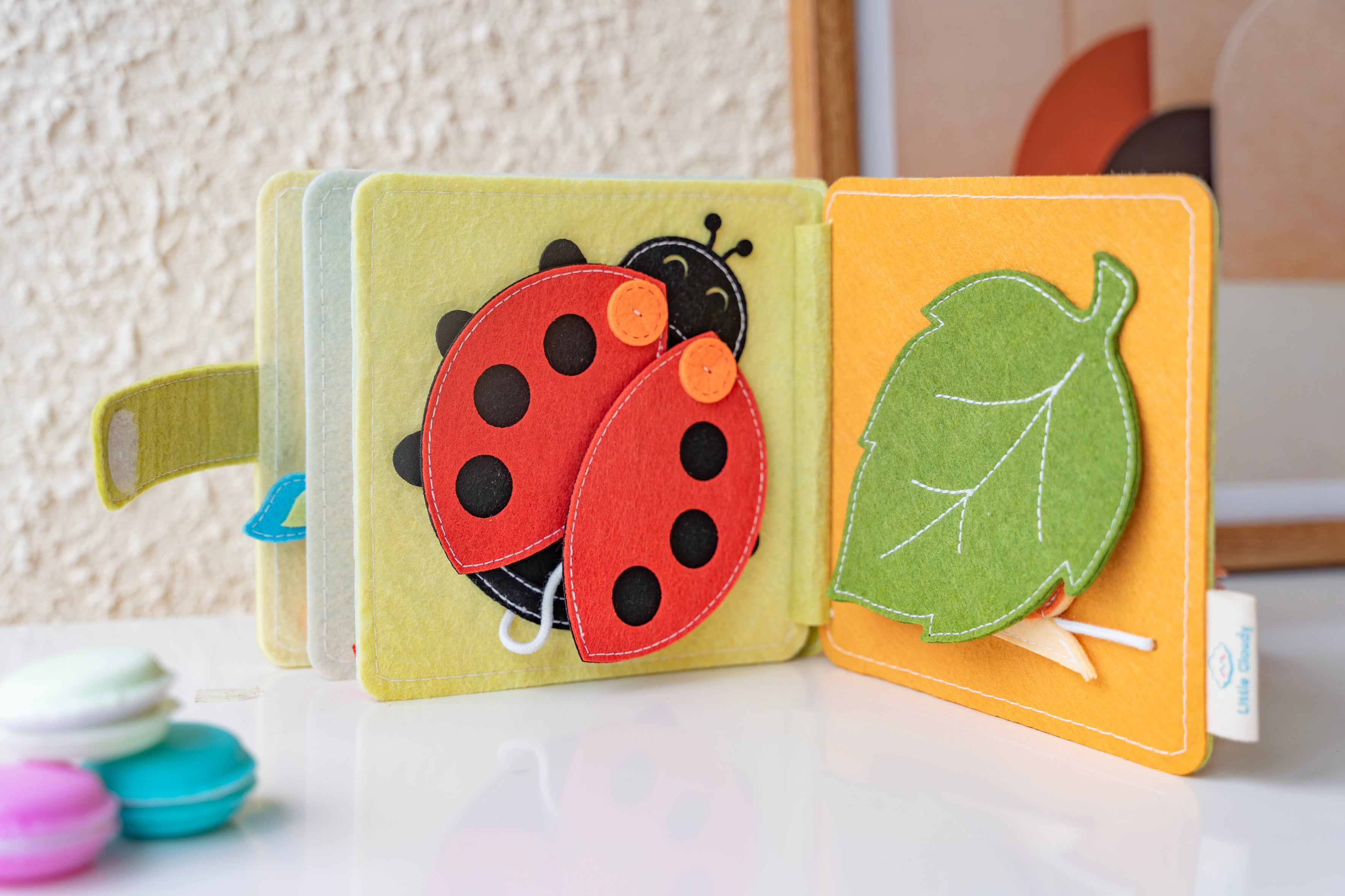 Mini Quiet Book | Handmade Quite Book | Little Cloudy
